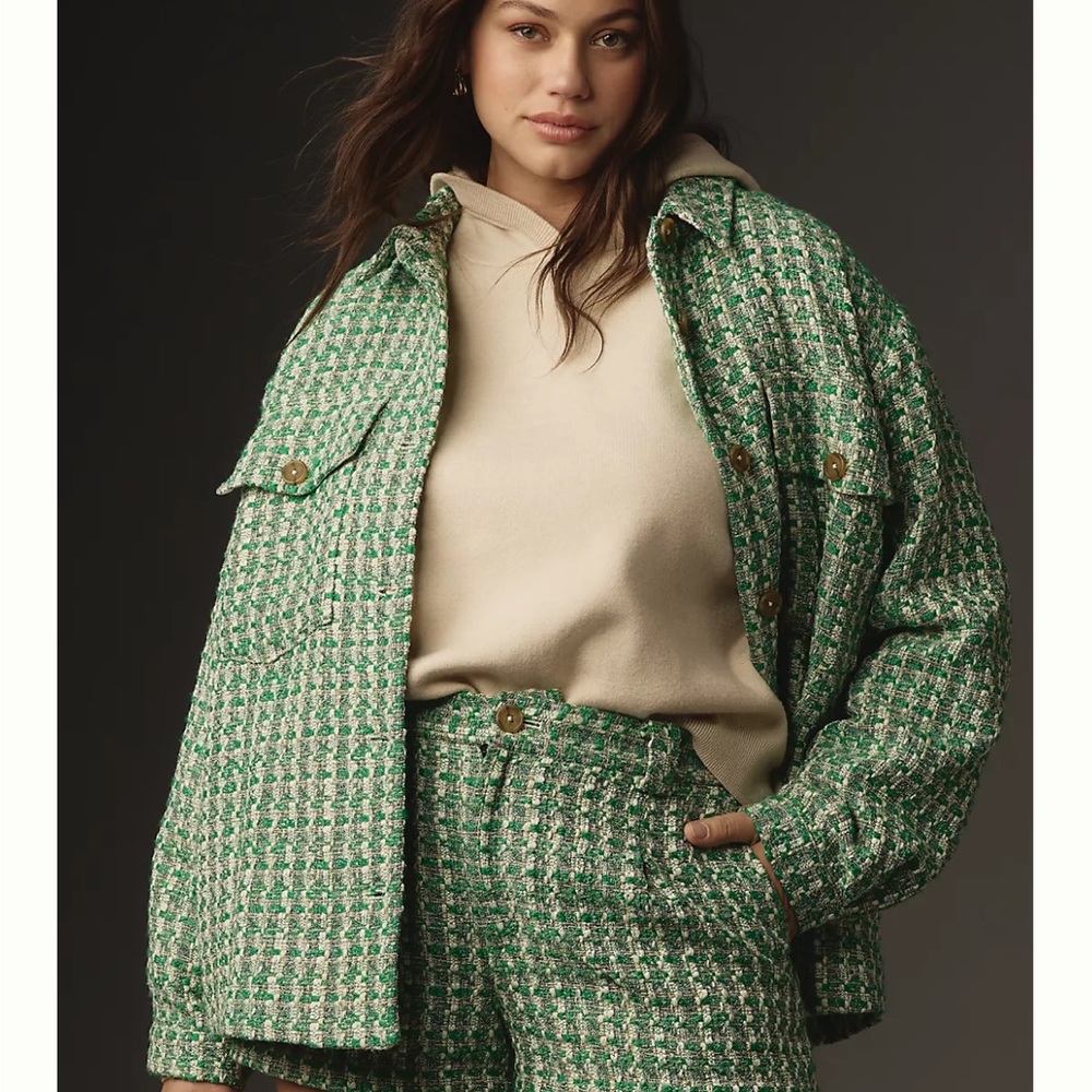 Maeve Tweed Shacket - Gem